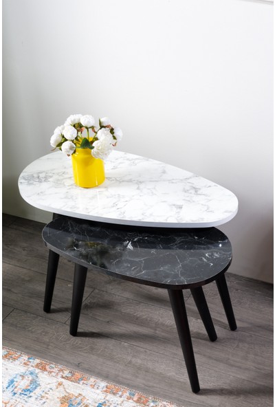 Oval Sehpa Yan Sehpa