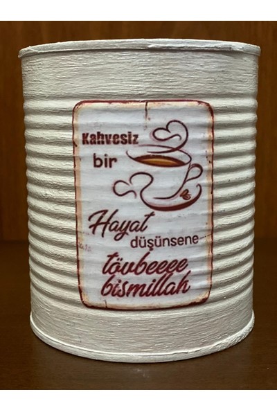 Çiçeklik Veya Kalemlik Olarak Kullanıbilir Kavanoz