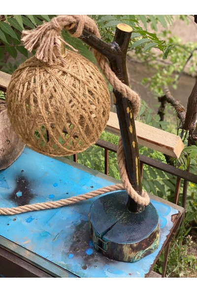 El Yapımı Özel Masaüstü Şık Lambader