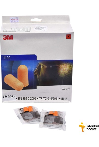 3m 1100 Kulak Tıkacı 200 Çift