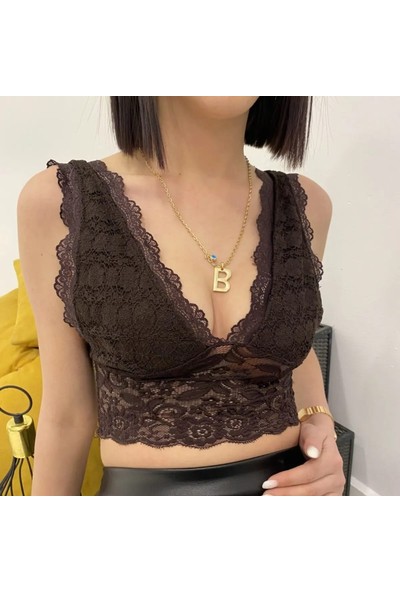 Eres Giyim Dantelli Askılı V Büstiyer Eres Giyim Dantelli Askılı V Büstiyer