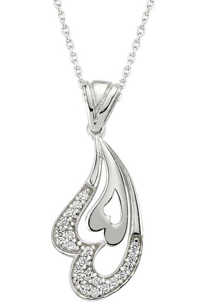 Noctis Gümüş Kalpli Kadın Kolye Noctis Gümüş Kalpli Kadın Kolye