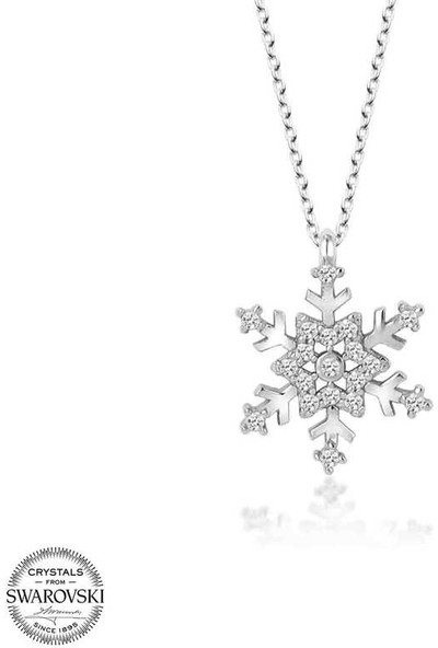 Noctis Swarovski Taşlı Gümüş Kartanesi Kadın Kolye Noctis Swarovski Taşlı Gümüş Kartanesi Kadın Kolye