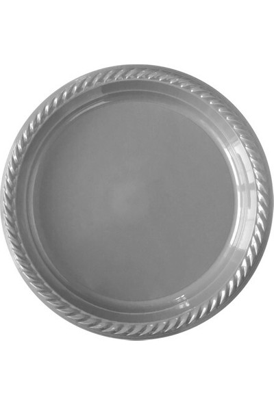 Bubual Gümüş Renk Plastik Tabak 22CM 25LI Bubual Gümüş Renk Plastik Tabak 22CM 25LI