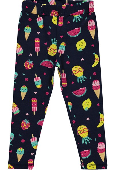 Civil Girls Kız Çocuk Uzun Tayt 2-5 Yaş Lacivert