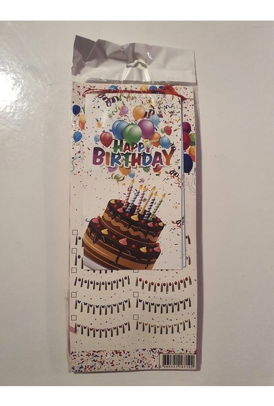 Yüsra Düş Atölyesi Happy Birthday Flamalı Püsküllü Asma Zincir Parti Süsü