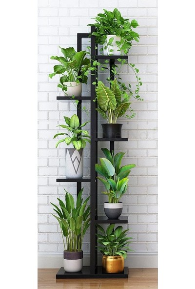 Kalem Mağaza Siyah Küçük Çiçeklik 6 Bölmeli Raf Metal Çerçeveli Kalem Mağaza Siyah Küçük Çiçeklik 6 Bölmeli Raf Metal Çerçeveli