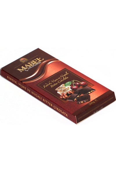 Bolçi Mabel Fındık Vişne ve Nugalı Bitter Çikolata 200 gr Bolçi Mabel Fındık Vişne ve Nugalı Bitter Çikolata 200 gr