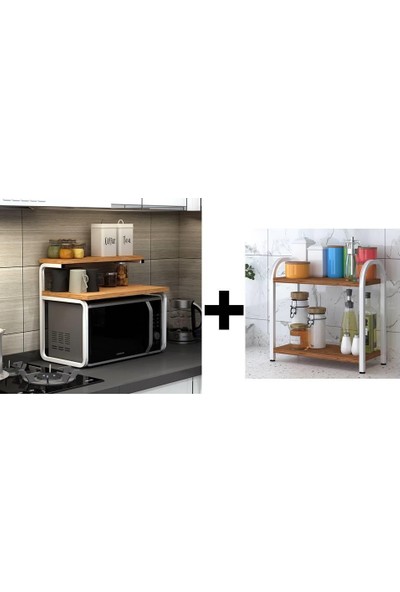 Dehalimited Ikisi Bir Arada Mutfak Tezgah Üstü Organizer Baharatlık ve Fırın Standı Kahve Makinesi Standı Toparlayıcı Dehalimited Ikisi Bir Arada Mutfak Tezgah Üstü Organizer Baharatlık ve Fırın Standı Kahve Makinesi Standı Toparlayıcı