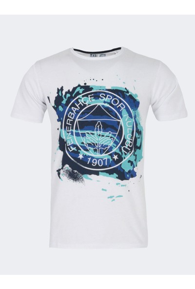 Fenerium Erkek Tribün Mavi Logo T-Shirt