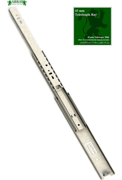 Array Teleskopik Çekmece Rayı 43 mm 25 cm