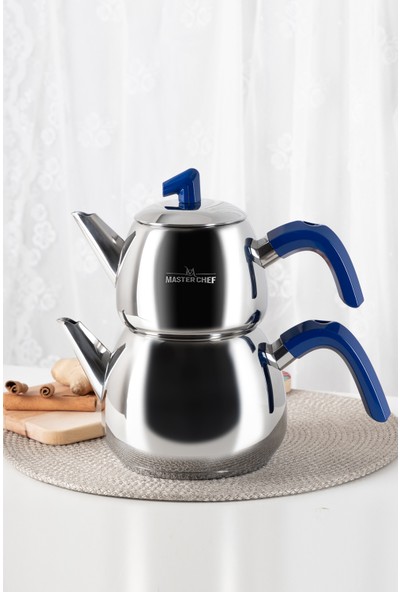 Master Chef Masterchef Mimoza Çelik Çaydanlık Takımı Master Chef Masterchef Mimoza Çelik Çaydanlık Takımı