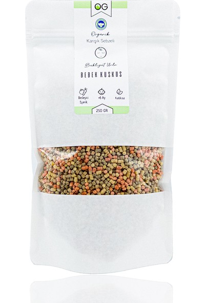 OG natural Karışık Sebzeli (Bakliyat Unlu) Bebek Kuskus 250 gr OG natural Karışık Sebzeli (Bakliyat Unlu) Bebek Kuskus 250 gr