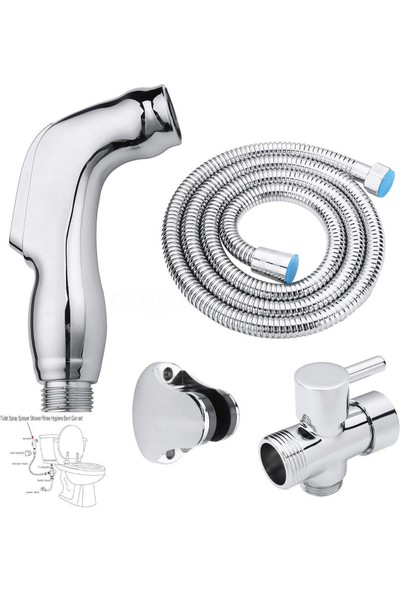 Semgears Banyo Tuvalet İçin T-Adaptörlü Hortum Braketi Seti - Gümüş (Yurtdışından) (Yurt Dışından) Semgears Banyo Tuvalet İçin T-Adaptörlü Hortum Braketi Seti - Gümüş (Yurtdışından) (Yurt Dışından)