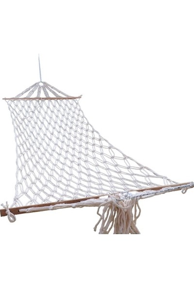 Çift Kişilik Çift Kat Makrome Örgülü Pamuk Hamak Bağlama Ipli (En 130 cm x Boy 2,5 M 300 kg )Taşıma Çift Kişilik Çift Kat Makrome Örgülü Pamuk Hamak Bağlama Ipli (En 130 cm x Boy 2,5 M 300 kg )Taşıma