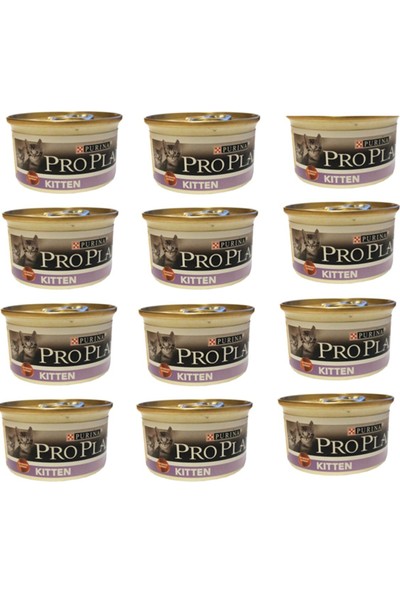 Pro Plan Kitten Tavuk Etli Yavru Kedi Yaş Mama (Max Skt) - 85 gr x 12 Adet Pro Plan Kitten Tavuk Etli Yavru Kedi Yaş Mama (Max Skt) - 85 gr x 12 Adet