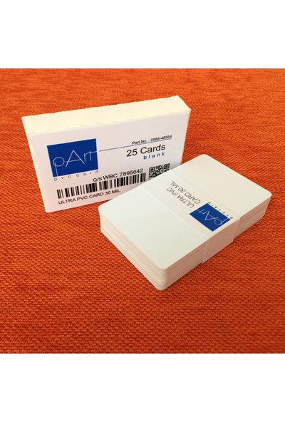 Part Pvc Beyaz Termal Kart 25 Adet Part Pvc Beyaz Termal Kart 25 Adet