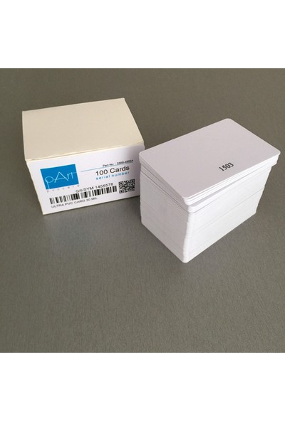 Part Sıralı Numara Baskılı Termal Pvc Kart 100 Adet Part Sıralı Numara Baskılı Termal Pvc Kart 100 Adet