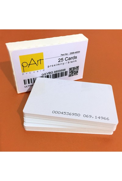 Part Pvc Beyaz Proximity Termal Kart 25 Adet Part Pvc Beyaz Proximity Termal Kart 25 Adet