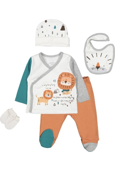 Tongs Baby Baby Lions 5'li Zıbın Takım 4015 Yeşil Tongs Baby Baby Lions 5'li Zıbın Takım 4015 Yeşil