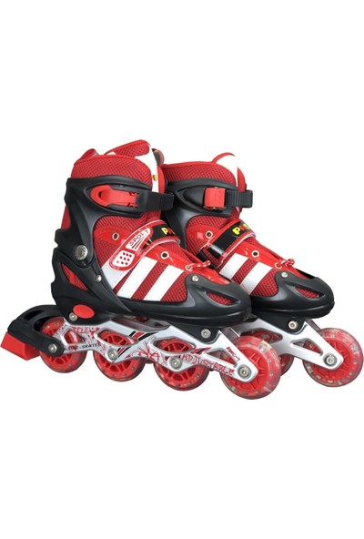 Pasifik Çift Sıra Ayarlanabilir Çocuk Pateni 38-41 Numara Işıklı Tekerlekli Alüminyum Şase Pasifik Çift Sıra Ayarlanabilir Çocuk Pateni 38-41 Numara Işıklı Tekerlekli Alüminyum Şase