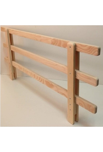 Wooden Women World Ahşap Bebek Çocuk Yatak Koruma Bariyeri Korkuluk Beşik Korkuluğu 120X45