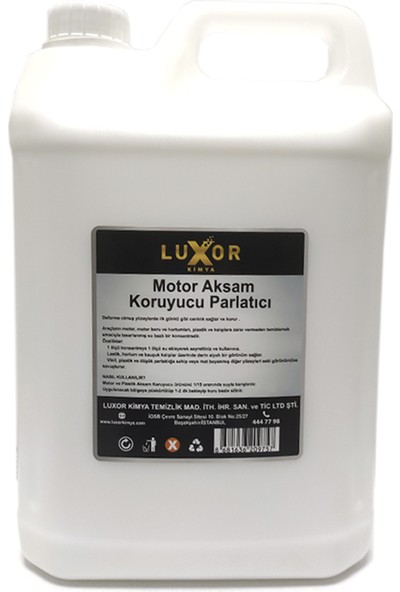 Luxor Kimya Motor Aksam Koruyucu Parlatıcı 5 kg Luxor Kimya Motor Aksam Koruyucu Parlatıcı 5 kg