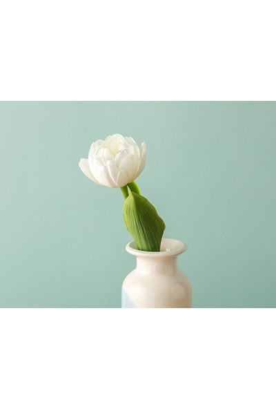 English Home Tulip Tek Dal Yapay Çıçek 27,5 cm Beyaz