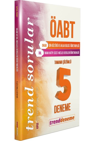 Öabt Dkab Ihl 5’li Trend Deneme