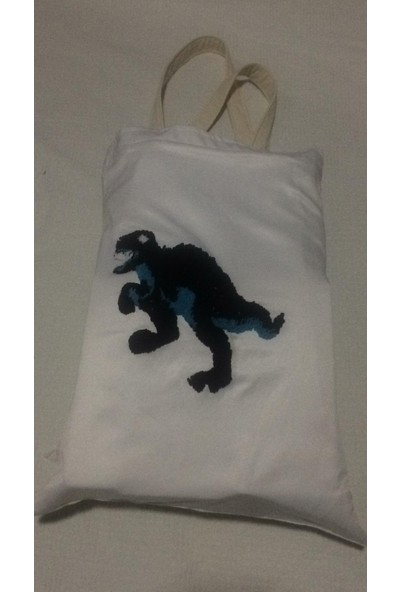 Flamingo Filamingo Çanta Dinazor Dokumalı