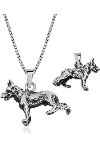 Noctis ​gümüş Bozkurt Erkek Kolye
