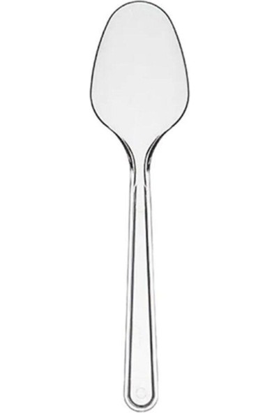 Streak Plastik Kaşık 100 Adet Şeffaf Kullan At Streak Plastik Kaşık 100 Adet Şeffaf Kullan At