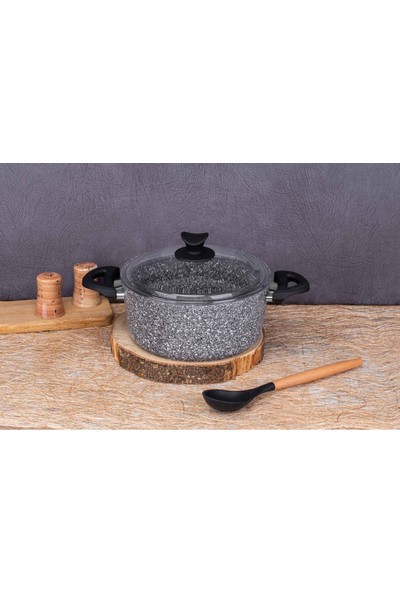 Aksu Ultra Granit Derin Tencere 24 cm Gri Aksu Ultra Granit Derin Tencere 24 cm Gri
