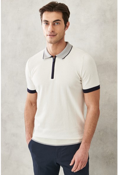 Altınyıldız Classics Standart Fit Pamuk Polo Yaka Triko Tişört Altınyıldız Classics Standart Fit Pamuk Polo Yaka Triko Tişört