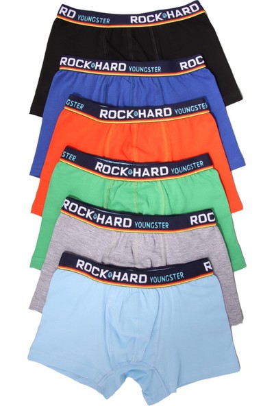 Domikids Erkek Çocuk Çok Renkli Pamuklu Likralı Boxer 6'lı Paket 62023-1 Domikids Erkek Çocuk Çok Renkli Pamuklu Likralı Boxer 6'lı Paket 62023-1