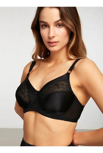 Kom Kadın Siyah Toparlayıcı Sütyen Martina