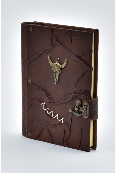 HATASAN Hakiki Deri Şamua Kağıt Boğa Eskitme El Yapımı Hediyelik Anı Günlük Ajanda Defter HATASAN Hakiki Deri Şamua Kağıt Boğa Eskitme El Yapımı Hediyelik Anı Günlük Ajanda Defter