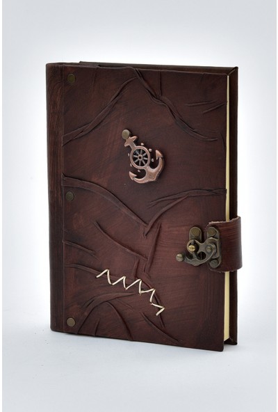 HATASAN Hakiki Deri Şamua Kağıt Çapa Eskitme El Yapımı Hediyelik Anı Günlük Ajanda Defter HATASAN Hakiki Deri Şamua Kağıt Çapa Eskitme El Yapımı Hediyelik Anı Günlük Ajanda Defter