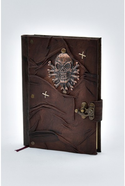 HATASAN Hakiki Deri Şamua Kağıt Kuru Kafa Eskitme El Yapımı Hediyelik Anı Günlük Ajanda Defter HATASAN Hakiki Deri Şamua Kağıt Kuru Kafa Eskitme El Yapımı Hediyelik Anı Günlük Ajanda Defter