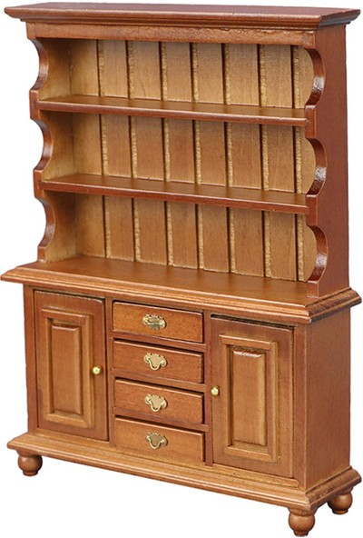 Lovoski Dollhouse Dolap Ahşap Dekor Retro Oyun Evi Aksesuarları 1:12 Çocuk Için (Yurt Dışından)