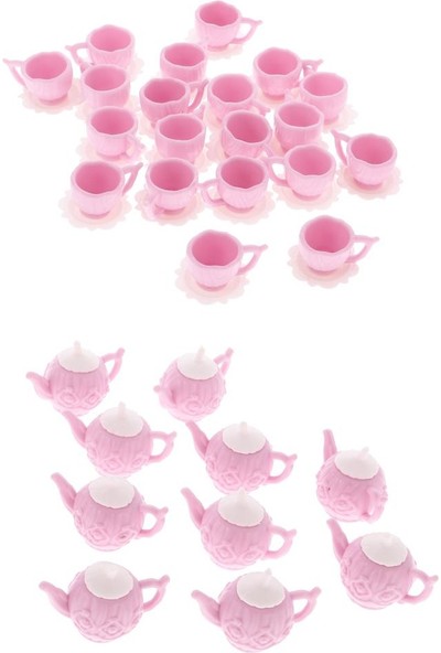 Lovoski 30 Adet Bebek Evi Dollhouse Minyatür Çay Potu Bardak Seti Plastik Sofra Accs (Yurt Dışından) Lovoski 30 Adet Bebek Evi Dollhouse Minyatür Çay Potu Bardak Seti Plastik Sofra Accs (Yurt Dışından)