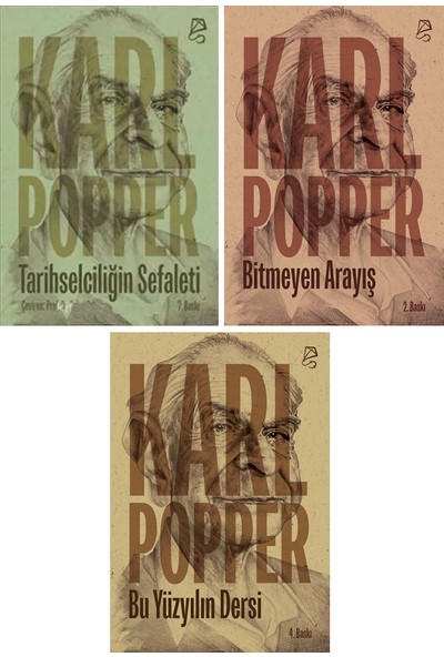 Karl Popper 3 Kitap Set / Tarihselciliğin Sefaleti - Bitmeyen Arayış - Bu Yüzyılın Dersi Karl Popper 3 Kitap Set / Tarihselciliğin Sefaleti - Bitmeyen Arayış - Bu Yüzyılın Dersi