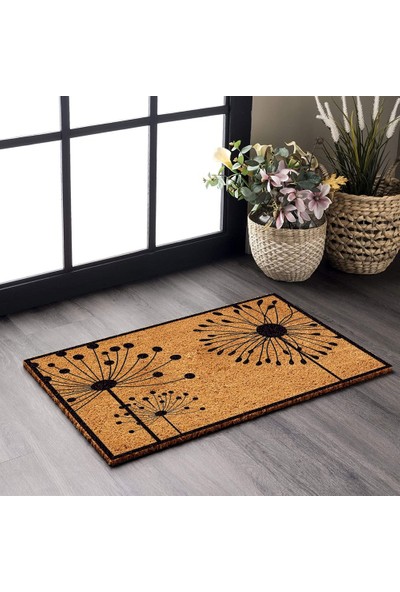 Decovetro Paspas Çiçek Desenli Kapı Önü Paspası Decovetro Paspas Çiçek Desenli Kapı Önü Paspası