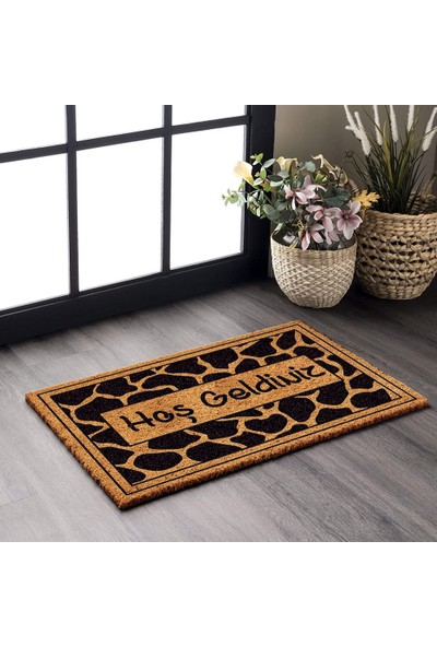 Decovetro Paspas Hoşgeldiniz Desenli Kapı Önü Paspası