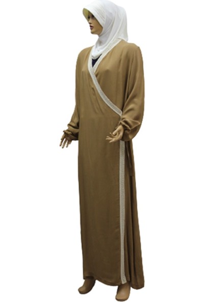 Eflin Kadın Testtür Giyim Namaz Elbisesi Dantelli