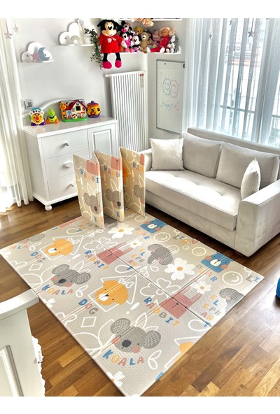 Happy Twins Happy Animals Katlanabilir Çift Taraflı Oyun Matı 150X200X1CM Happy Twins Happy Animals Katlanabilir Çift Taraflı Oyun Matı 150X200X1CM