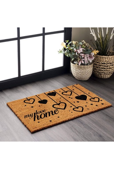 Decovetro Paspas My Love Home Desenli Kapı Önü Paspası