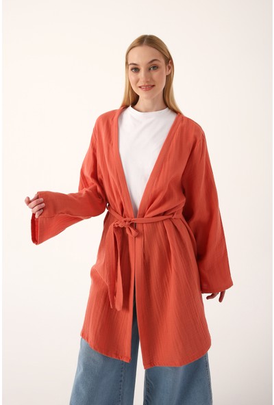 ALLDAY Pamuklu Kuşaklı Kimono ALLDAY Pamuklu Kuşaklı Kimono