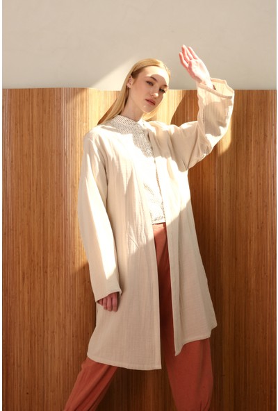 ALLDAY Pamuklu Kuşaklı Kimono ALLDAY Pamuklu Kuşaklı Kimono