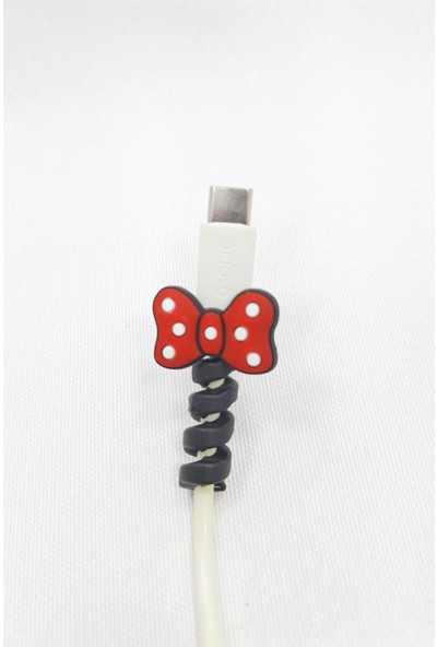 Kırmızı Fiyonk Kablo Koruyucu